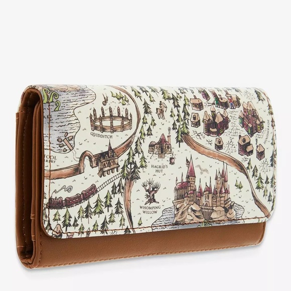 Loungefly | Bags | Loungefly Harry Potter Map Flat Wallet | Poshmark